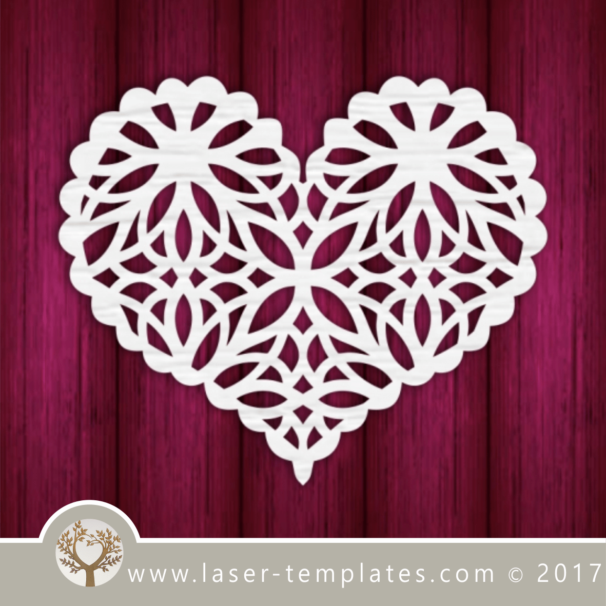 Heart template laser cut online store, free vector designs every day ...