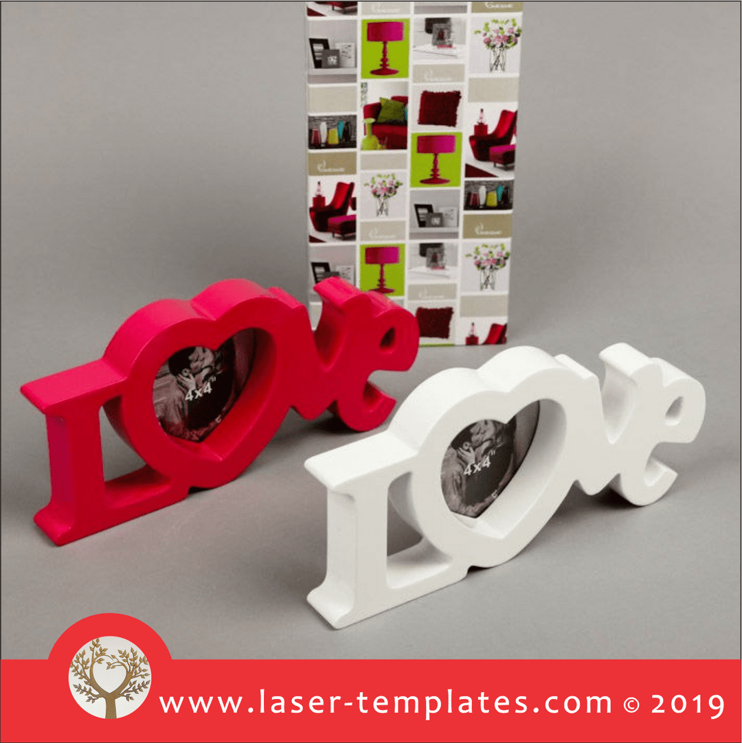 Laser cut template for Heart in Love – Laser Ready Templates