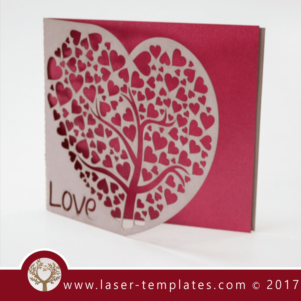 Laser cut template, wedding invite card, Get online now, free vector ...