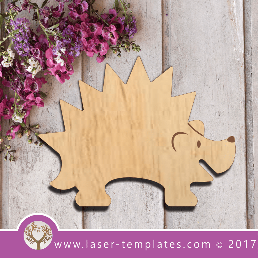 Laser Cut Hedgehog Template, Download Laser Ready Vector Designs ...