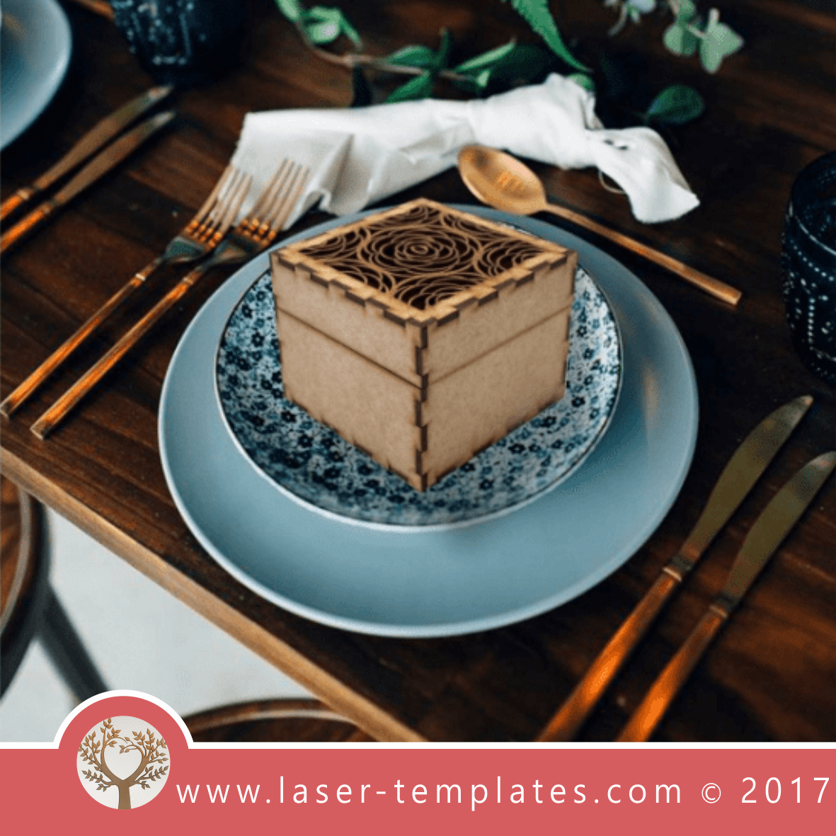 Rose wooden box template, laser cut online design store – Laser Ready ...