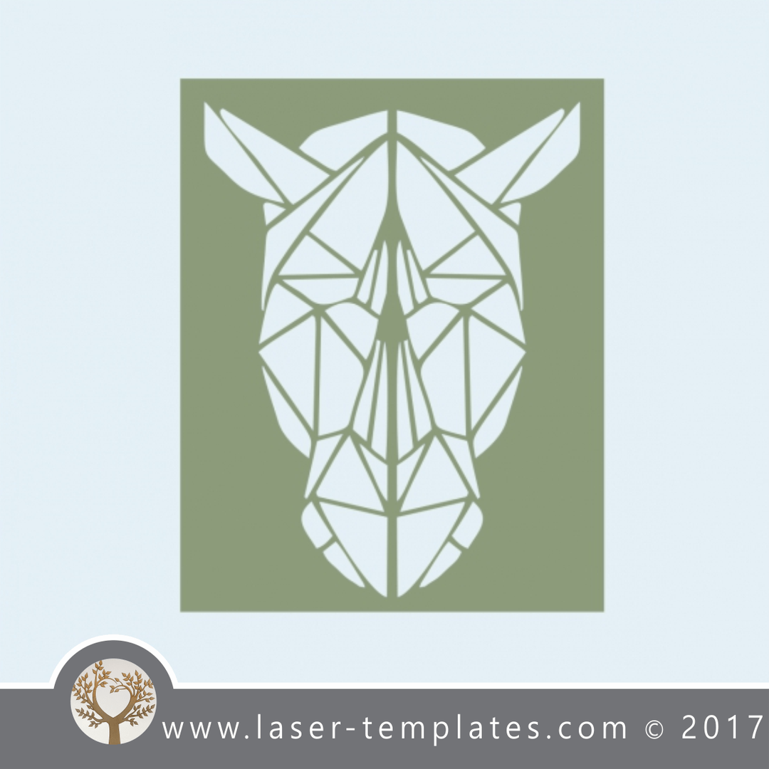 Horse design, laser cut template stencil cut. – Laser Ready Templates