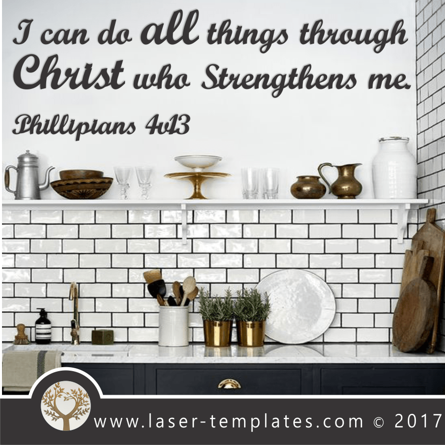 I Can Laser Cut Template Wall Quote, Download Vector Designs. – Laser ...