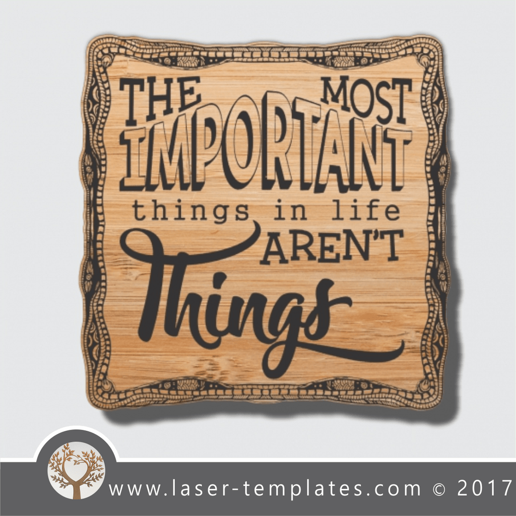 Inspirational sign template, online vector design store for laser cut ...
