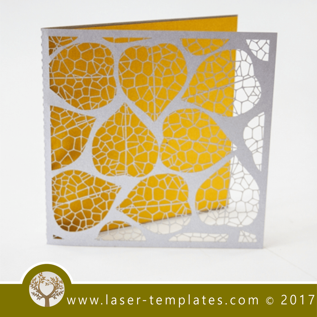 Laser cut template, wedding invite card, Get online now, free vector ...