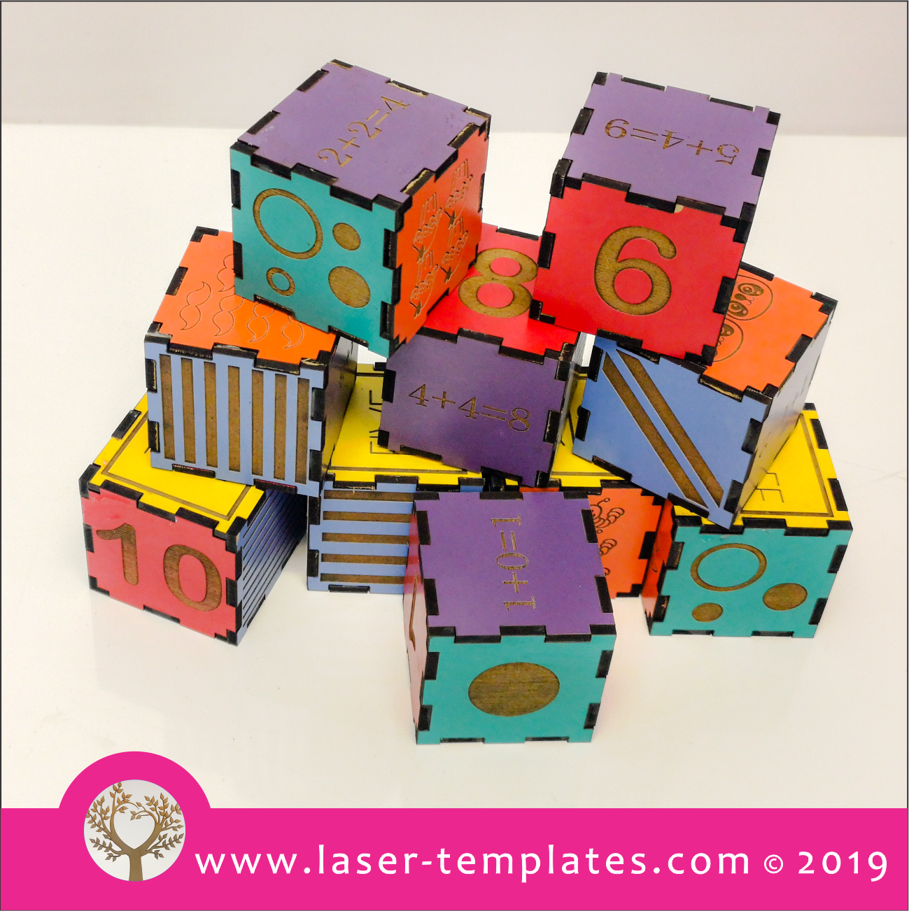 Laser cut template for Kids Number Building Blocks - Afrikaans – Laser ...