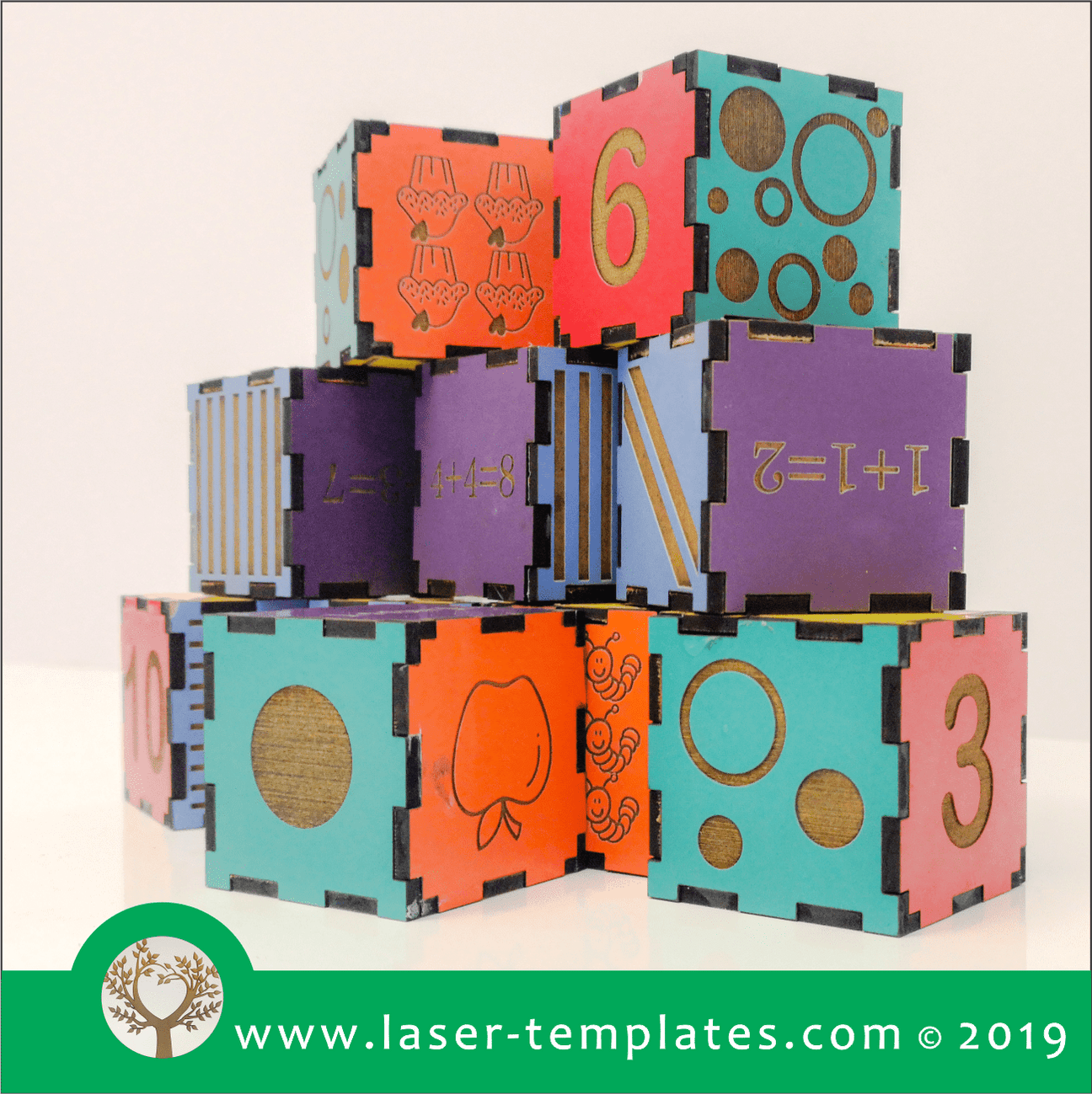 Laser cut template for Kids Number Building Blocks - Afrikaans – Laser ...