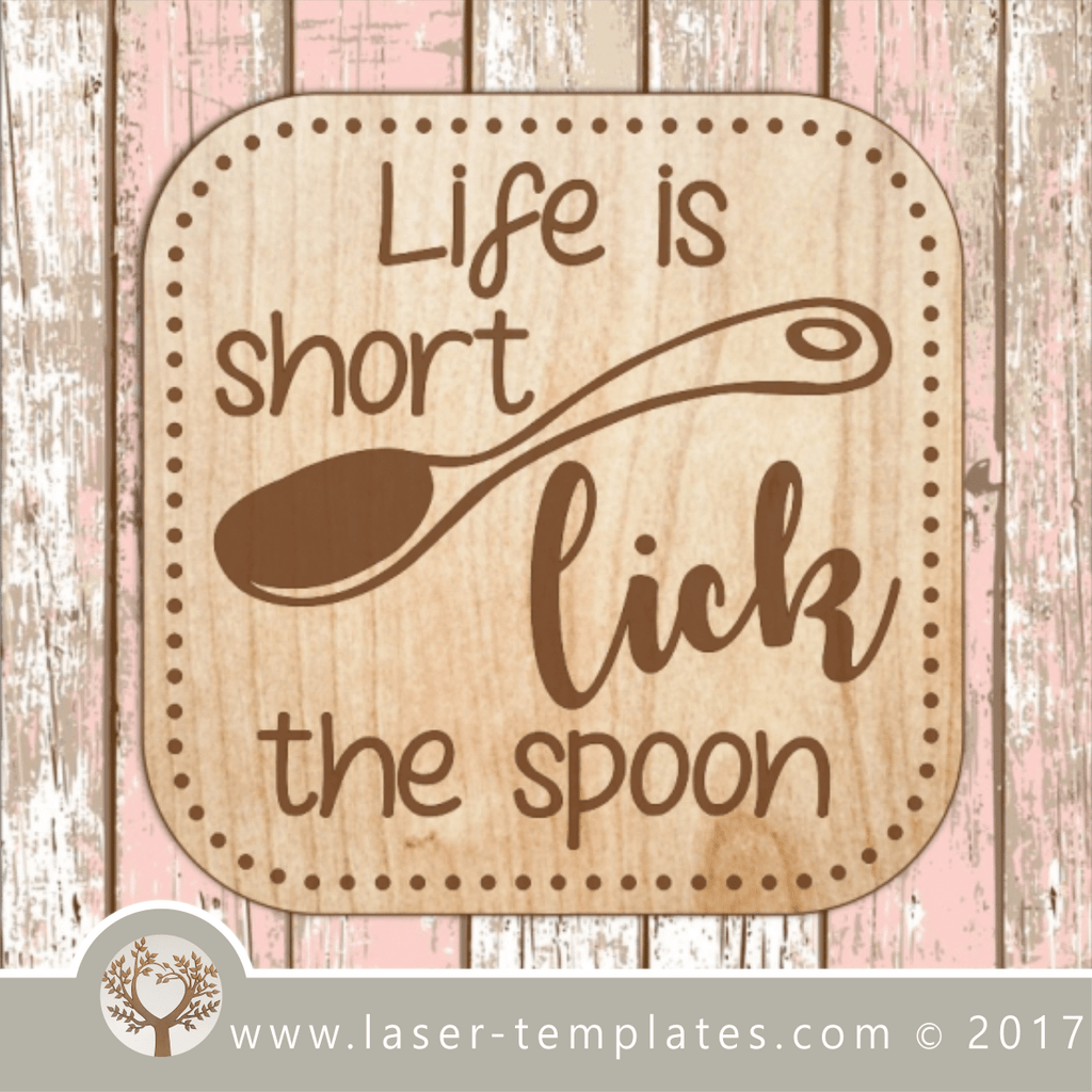 Kitchen wall art decor templates for laser cut and engraving. Designs ...