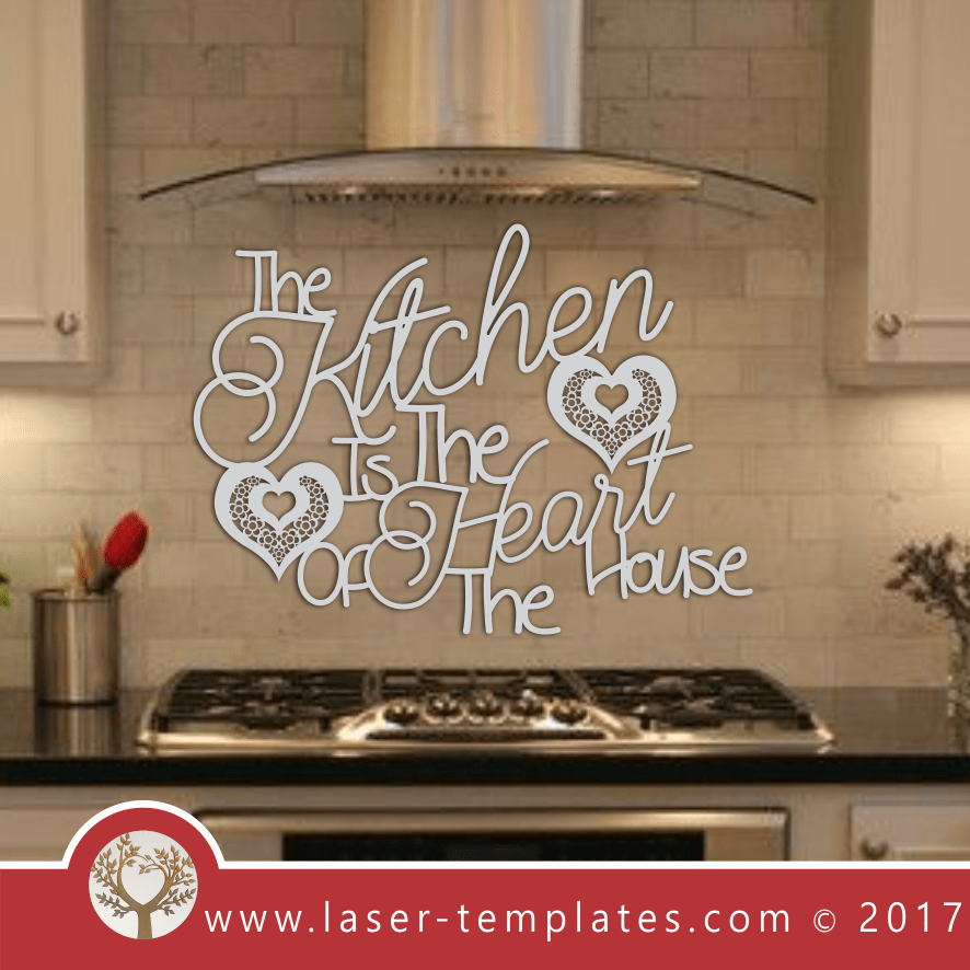 Laser Cut Kitchen Wall Art Template, Download Vector Designs Online ...