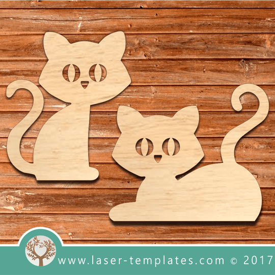 Laser cut kittens cats template, search 1000's of laser cut designs ...