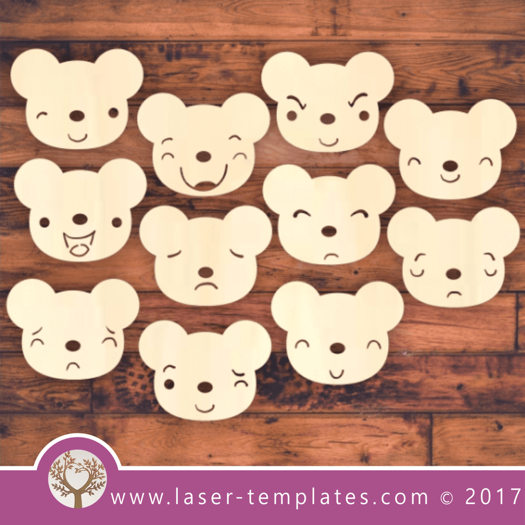 fun animal templates, online laser cut designs download. – Laser Ready ...