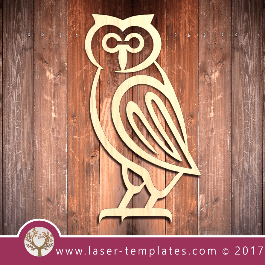 Laser Cut Large Owl Template, Download Laser Ready Vector Designs ...