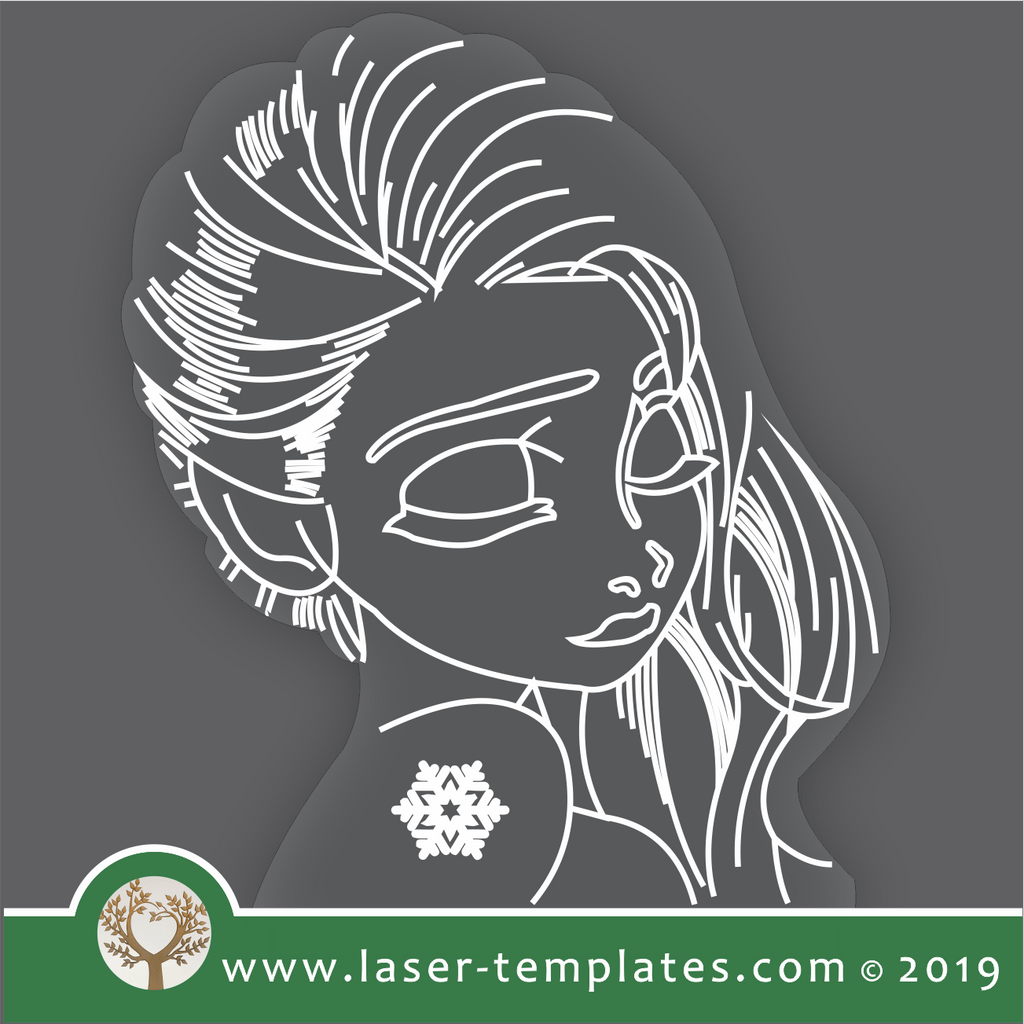 laser cutting templates LED Engraving Lamp - 3D Girl – Laser Ready ...