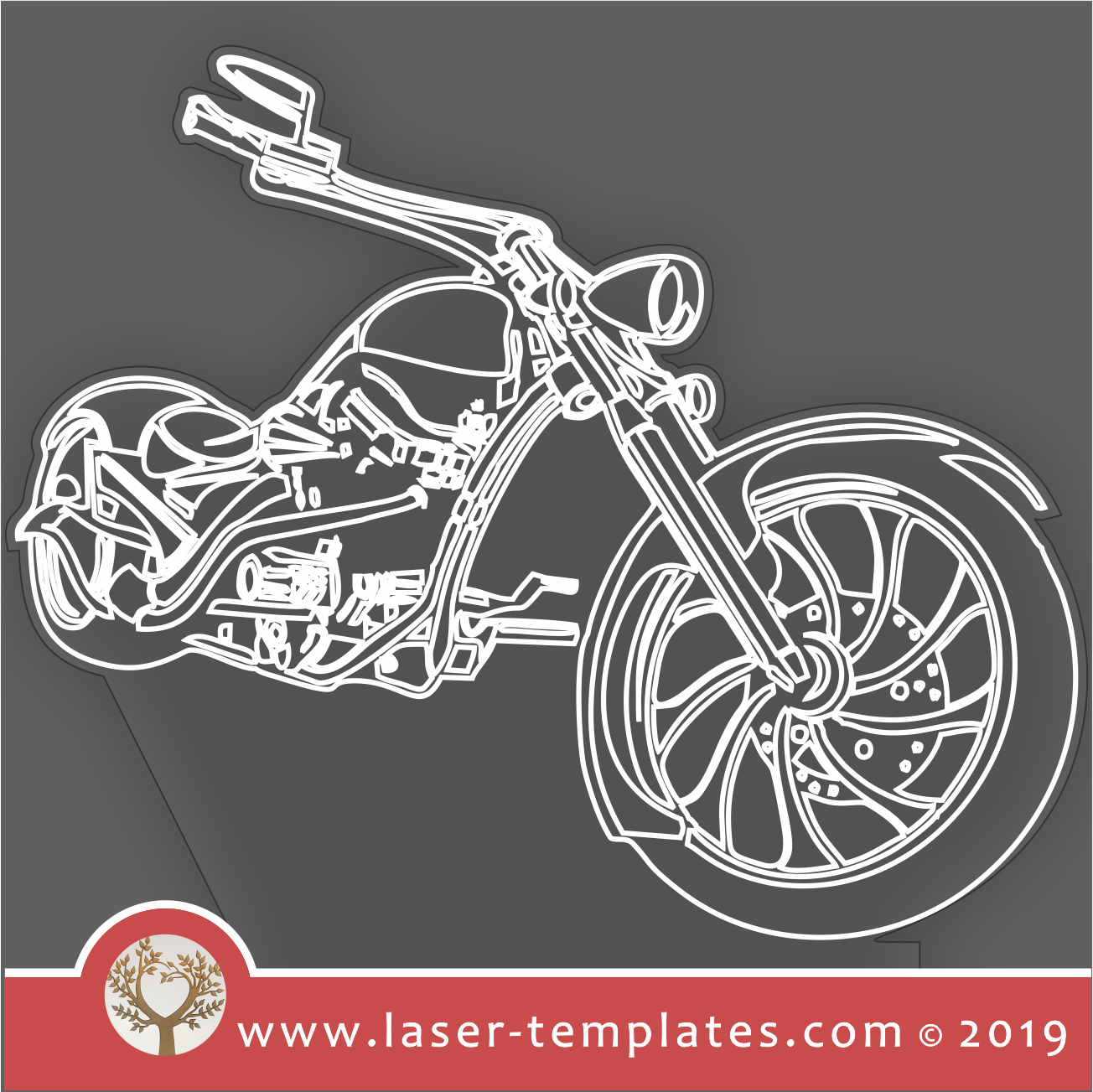 laser cutting templates LED Engraving Lamp - 3D Motorcycle – Laser ...