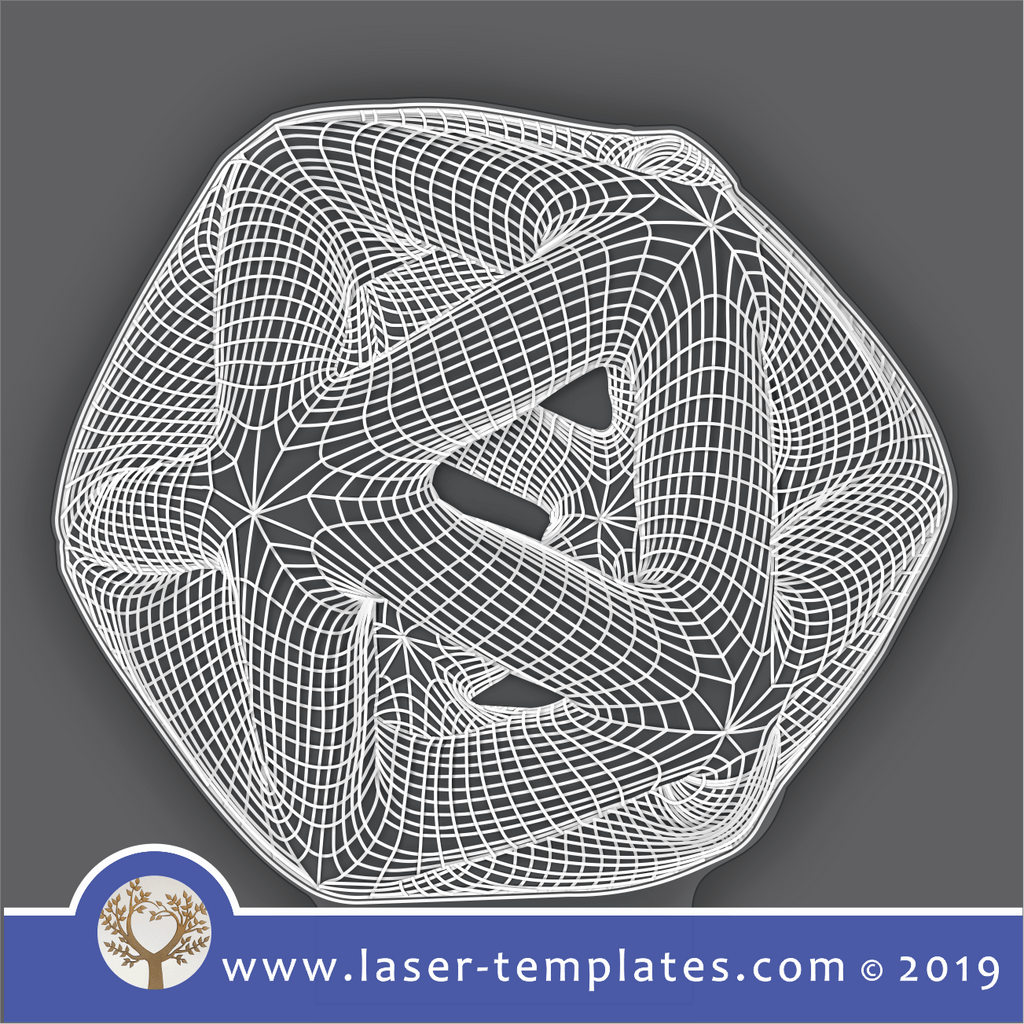 laser cutting templates LED Engraving Lamp - Multi Dimensional Ball ...