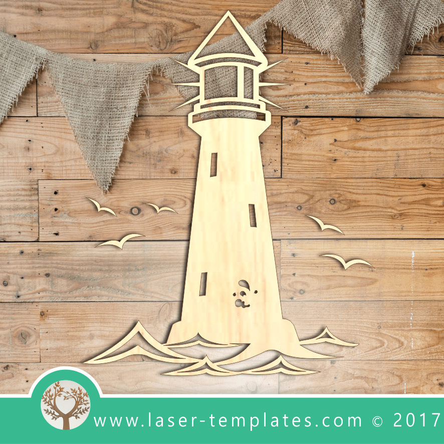 Laser Cut Lighthouse Template, Download Laser Ready Vector Designs ...
