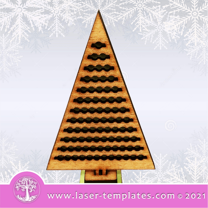 Laser cut template for Little Christmas Tree 7 – Laser Ready Templates