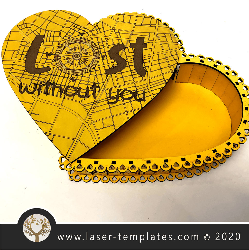Laser Ready Lost Without You Pun Box Vector File – Laser Ready Templates