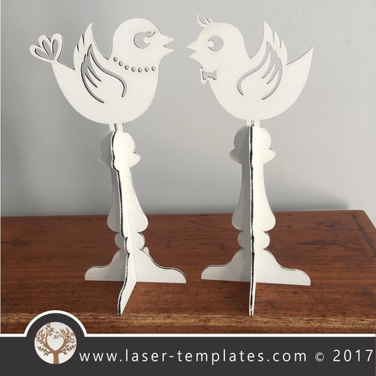 Love Birds Laser cut Templates, download vector designs. – Laser Ready ...
