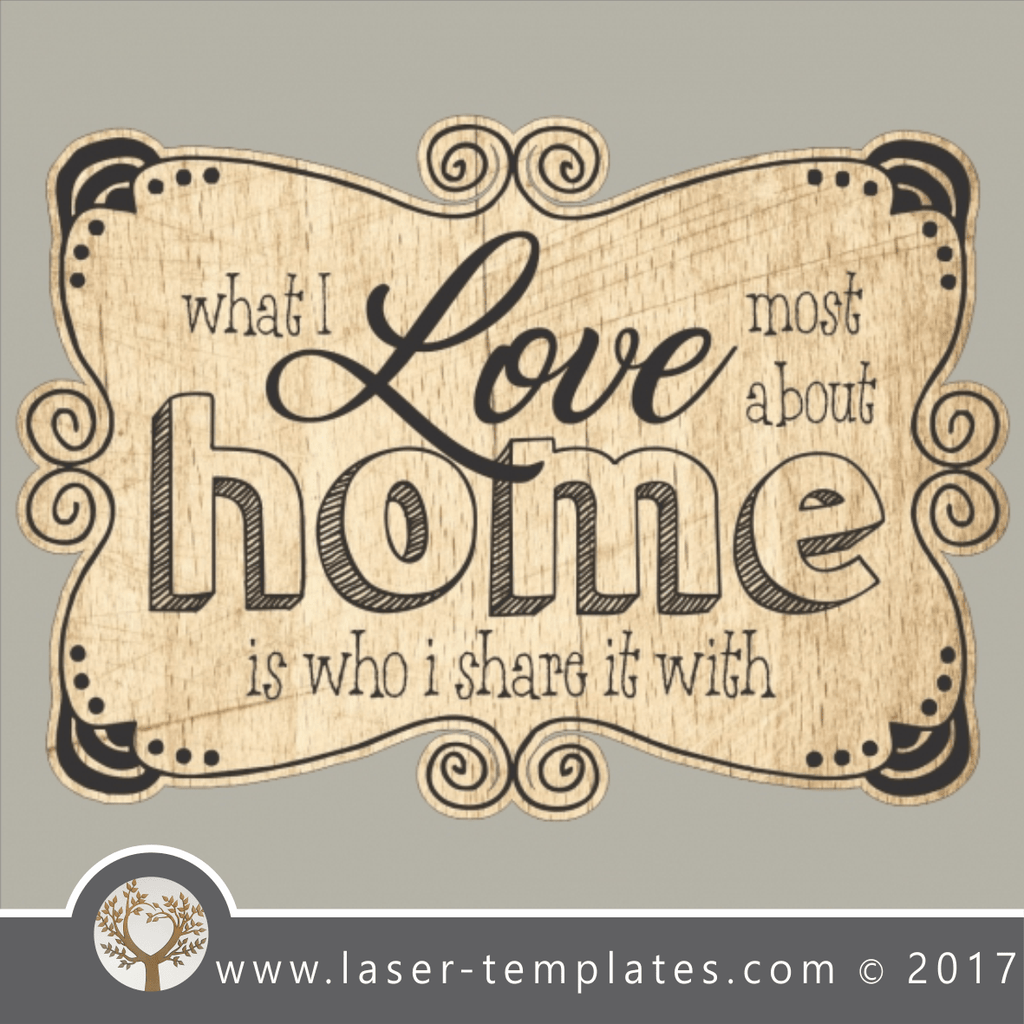 Home inspirational sign, online vector design store for laser cut and ...