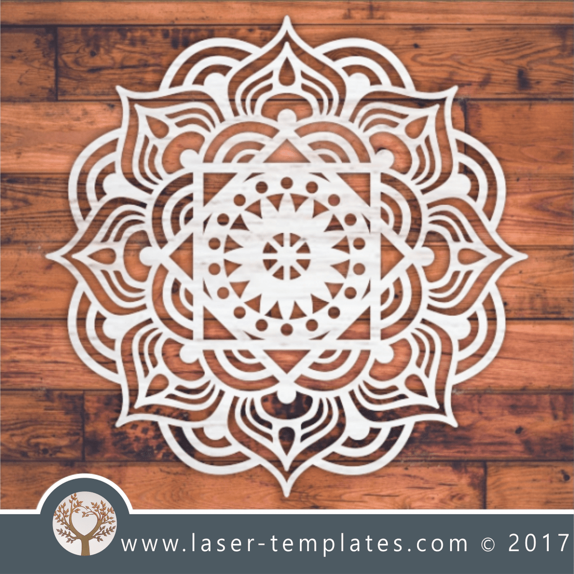 Mandala 8, online laser cut templates download. – Laser Ready Templates