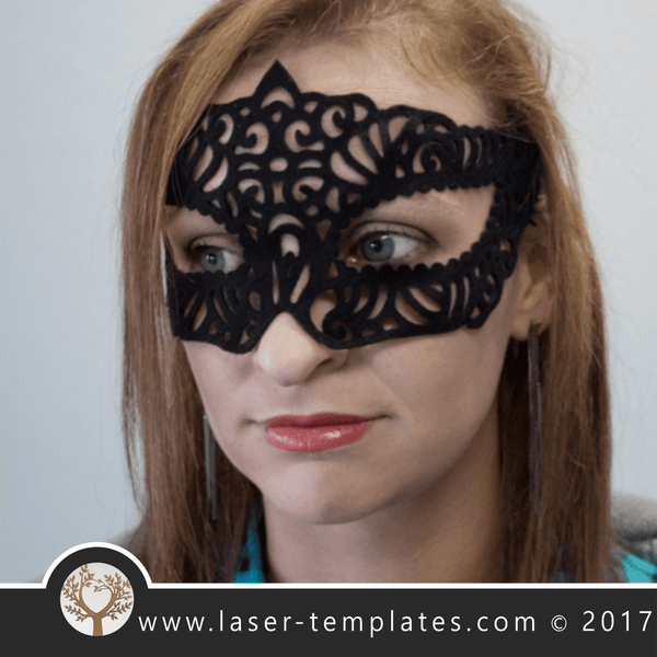 Masquerade Mask Pattern Template