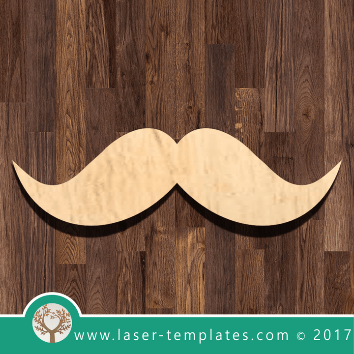 Laser Cut Moustache Template, Download Laser Ready Vector Designs ...