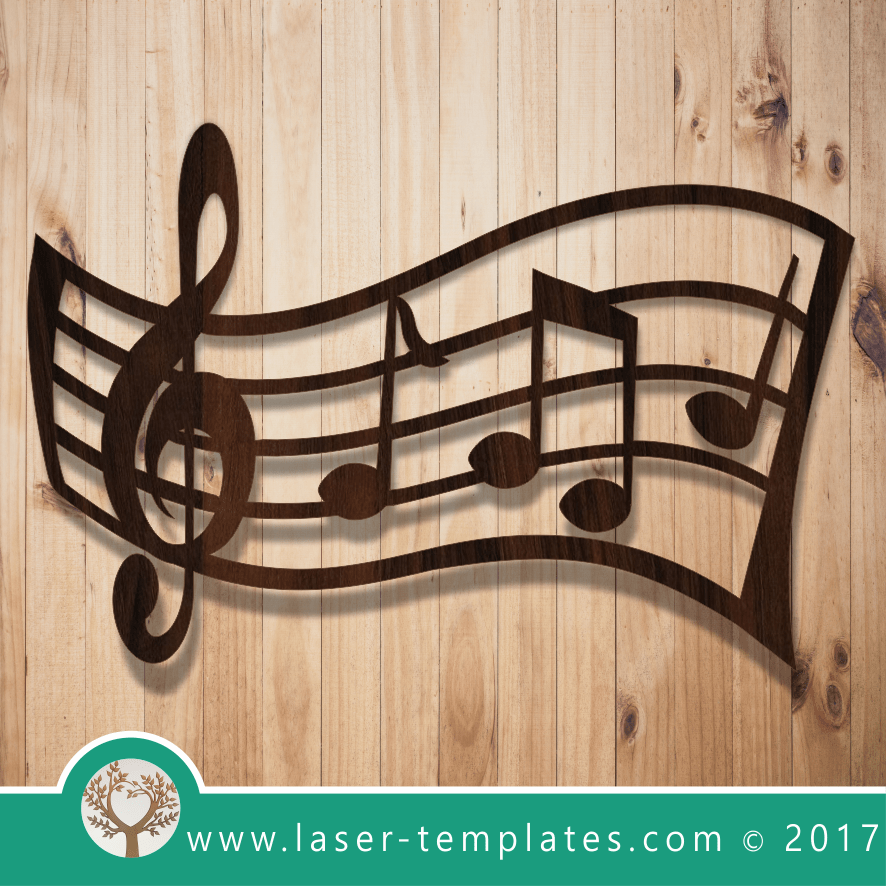 Laser Cut Music Bar Template, Download Laser Ready Vector Designs ...