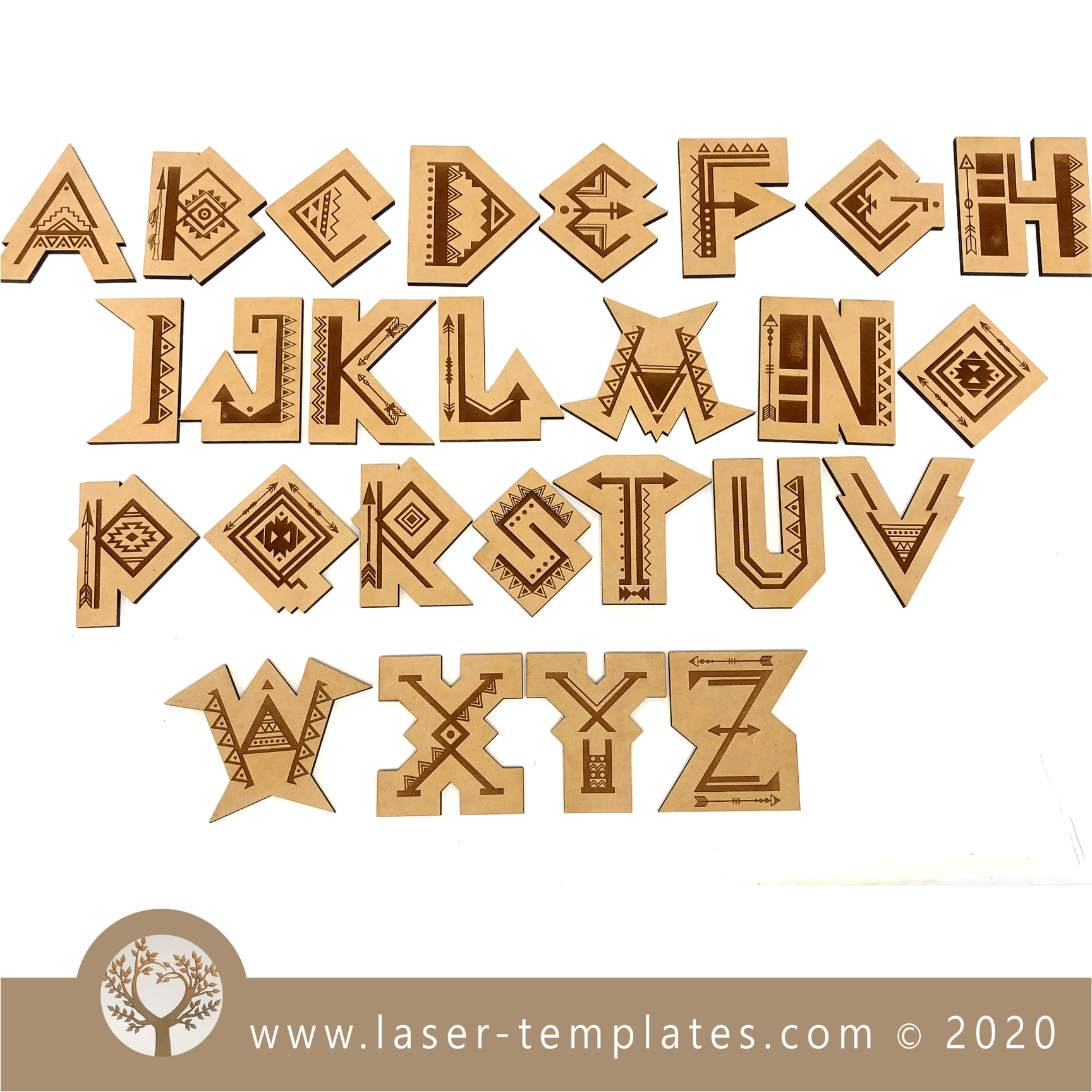 Laser Ready Native American Alphabet Set Vector File – Laser Ready ...