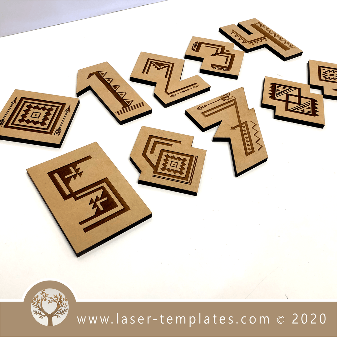 Laser Ready Native American Number Set Vector File – Laser Ready Templates