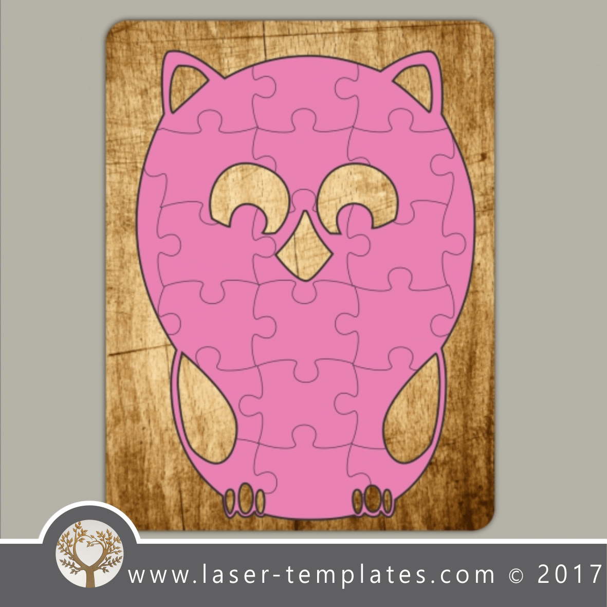 20 Owl puzzle laser cut template. Online single line vector pattern ...
