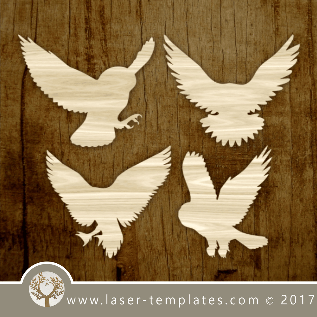 Bird silhouette template for laser cutting. Online store for laser cut ...