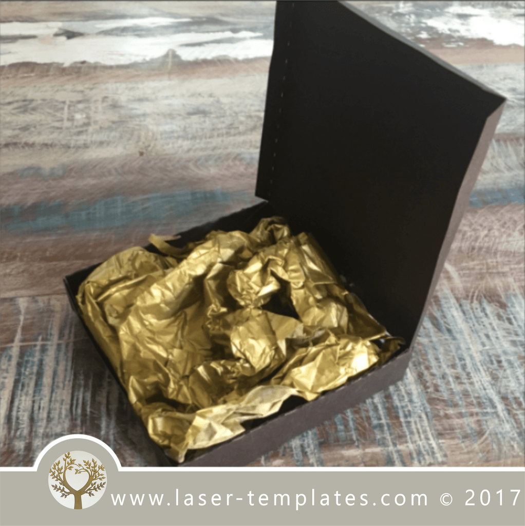 Paper box template for laser or hand cutting. Vector design. – Laser ...