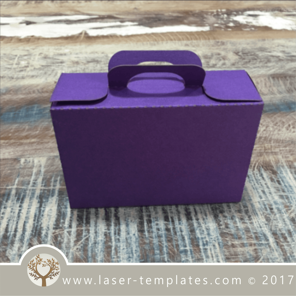 Paper box template for laser or hand cutting. Vector design. – Laser ...