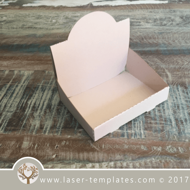 Paper box template for laser or hand cutting. Vector design. Print or ...
