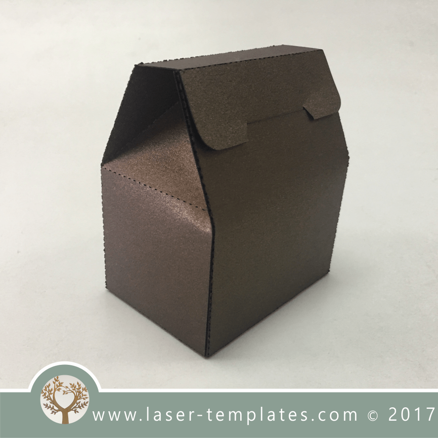 Laser Cut Template for Paper Box 16, Download Vector Designs Online ...
