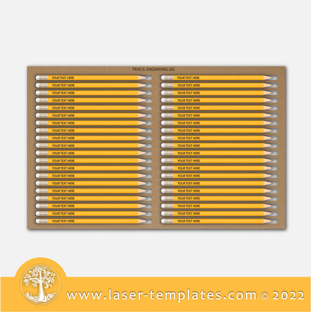 Pencil Engrave Jig – Laser Ready Templates