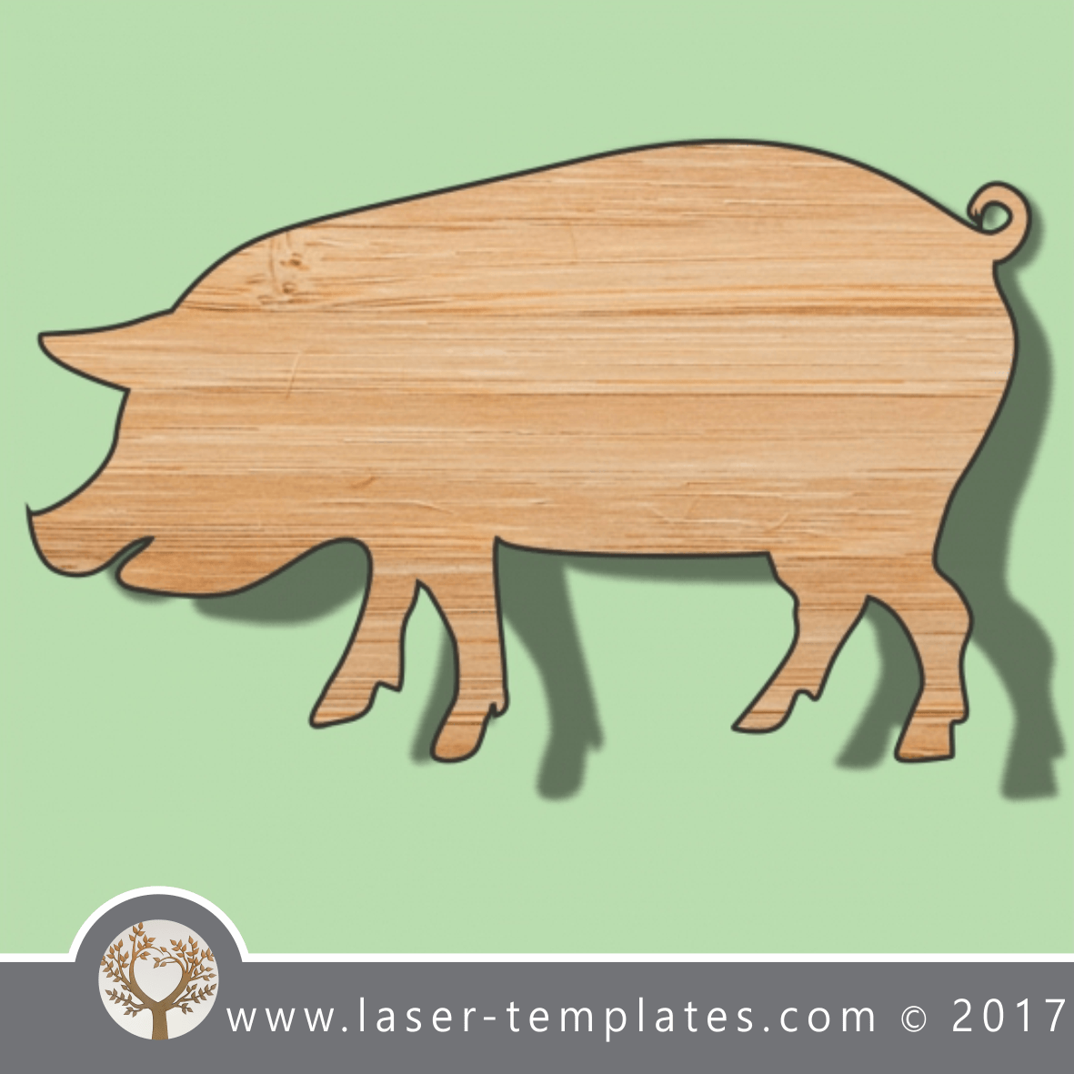 Pig template, online laser cut design store. Download Vector patterns ...