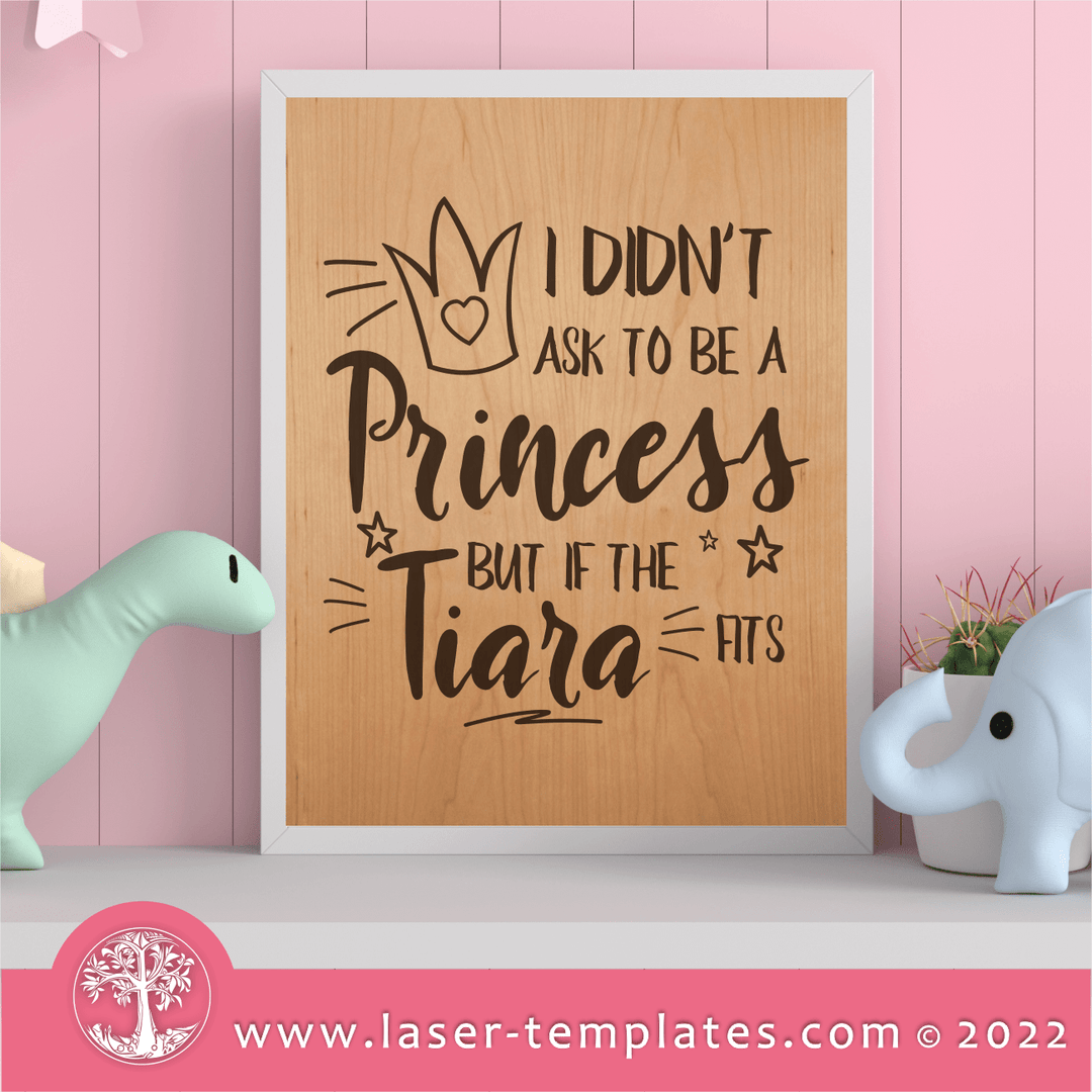 Princess Engraving – Laser Ready Templates