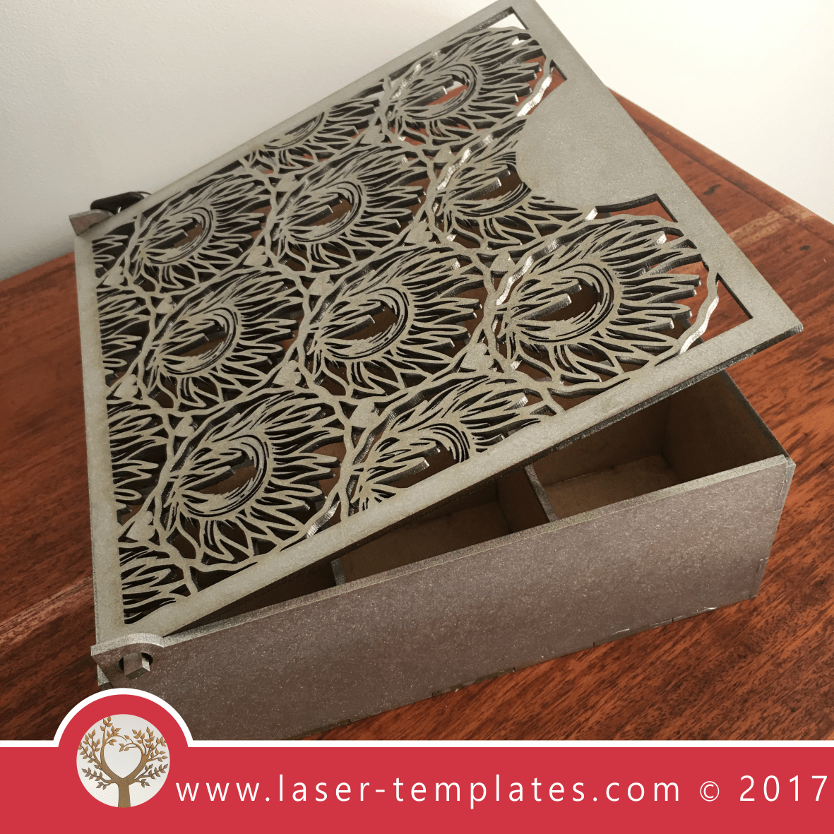 Protea 3mm wooden box with dividers laser cut templates. – Laser Ready ...