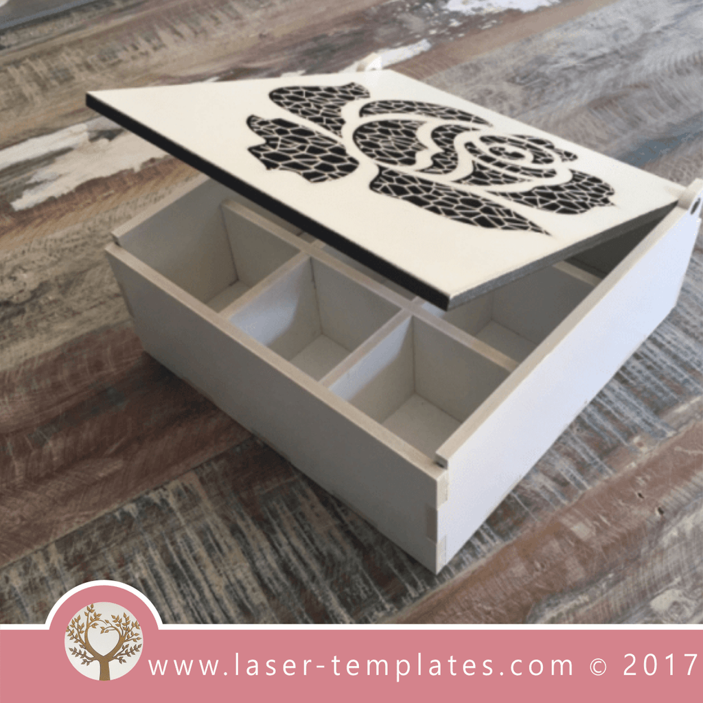 Template Laser cut sorting wooden box. Online store, free designs every ...