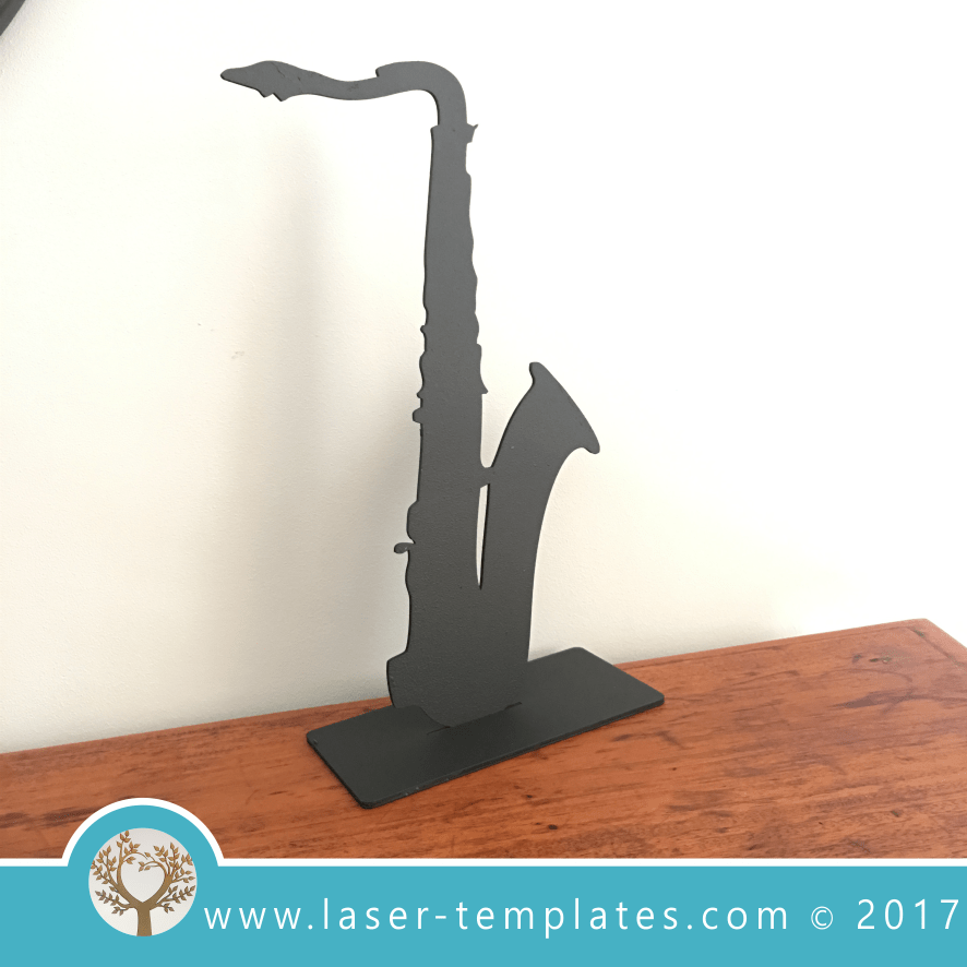 Laser Cut Saxophone Trophy Template, Download Vector Designs Online ...