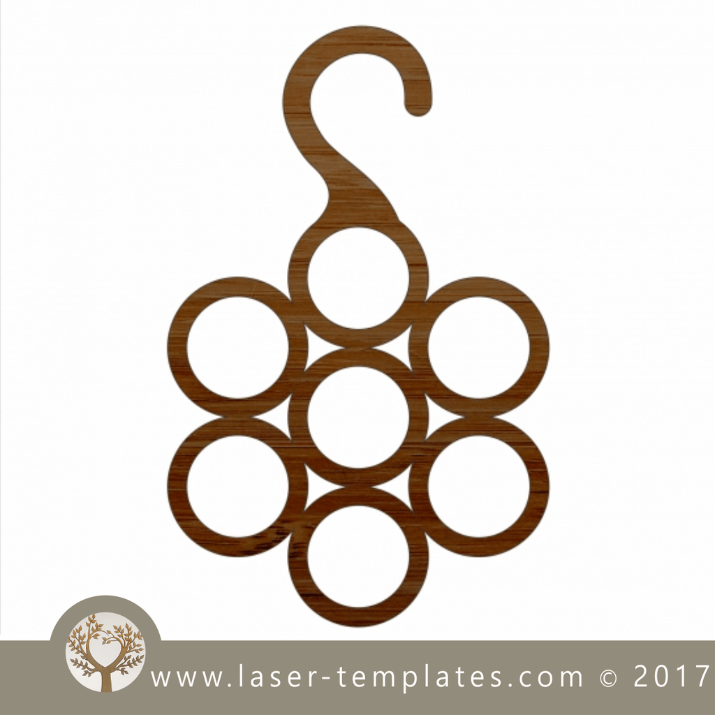 laser cut scarf hanger template, download laser cut designs and ...