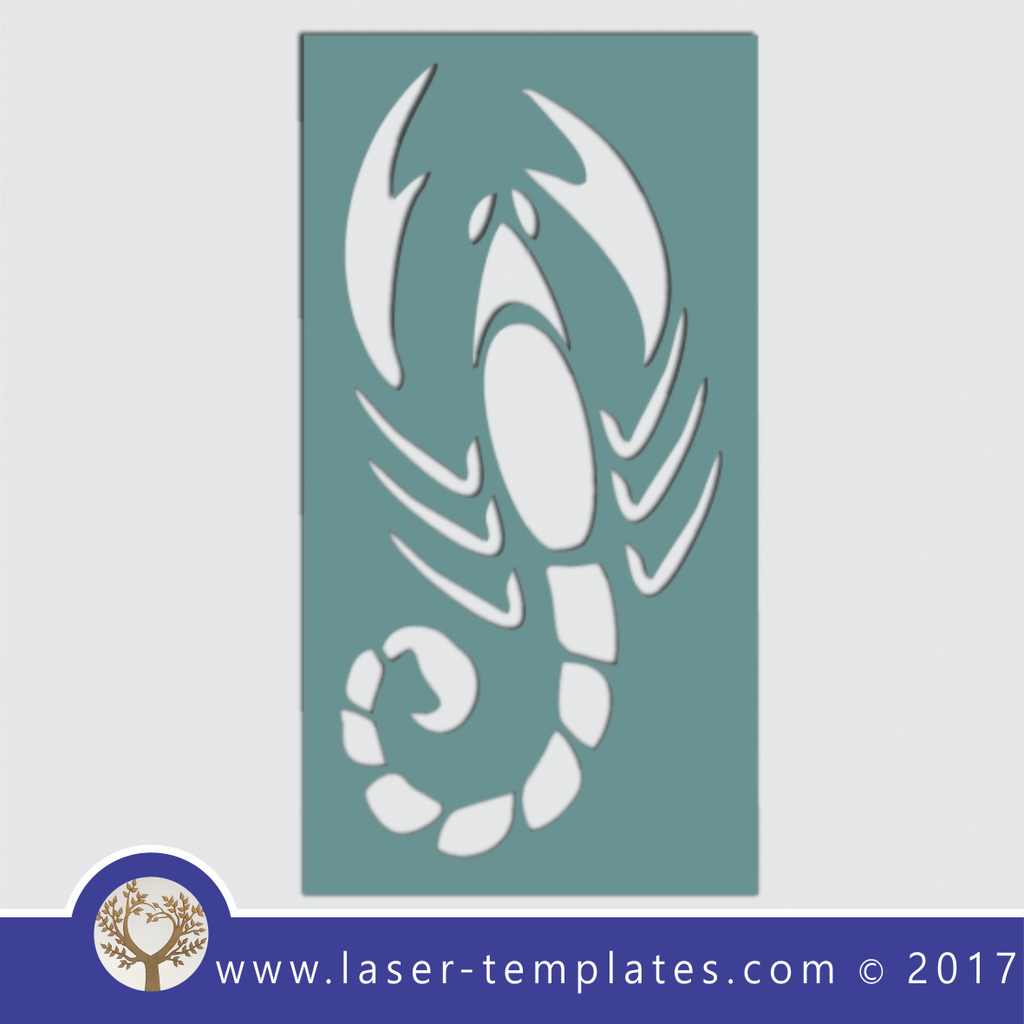 Scorpion template, online laser cut design store. Download Vector ...