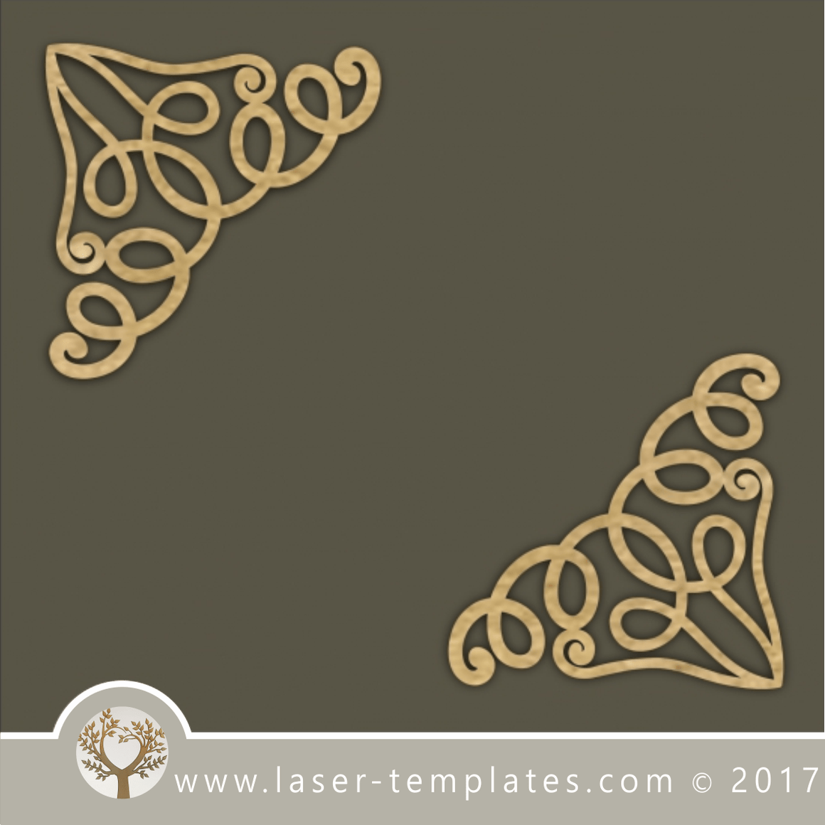 scrapbook corner template, laser cut designs download. – Laser Ready ...