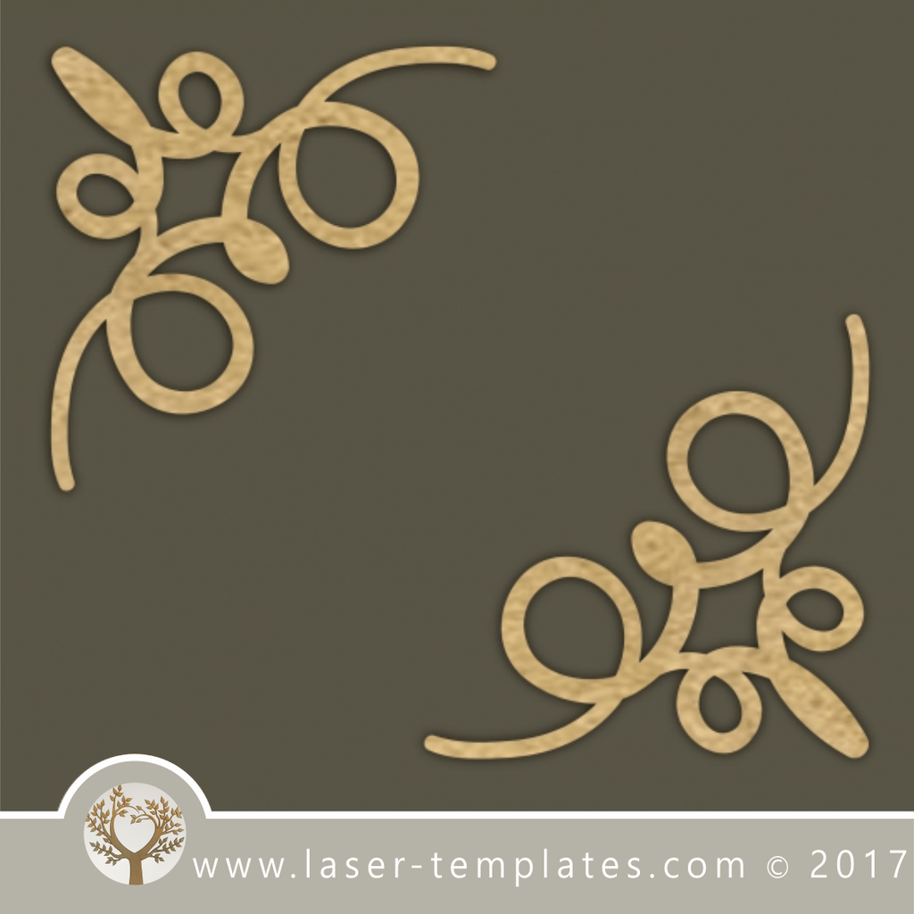 scrapbook corner template, laser cut designs download. – Laser Ready ...