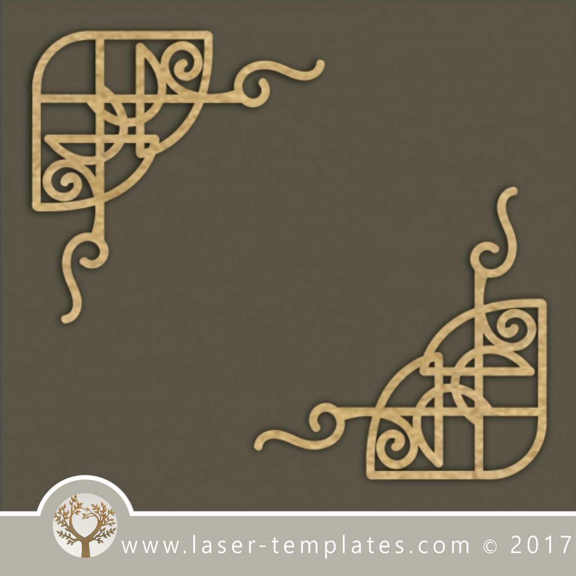 scrapbook corner template, laser cut designs download. – Laser Ready ...