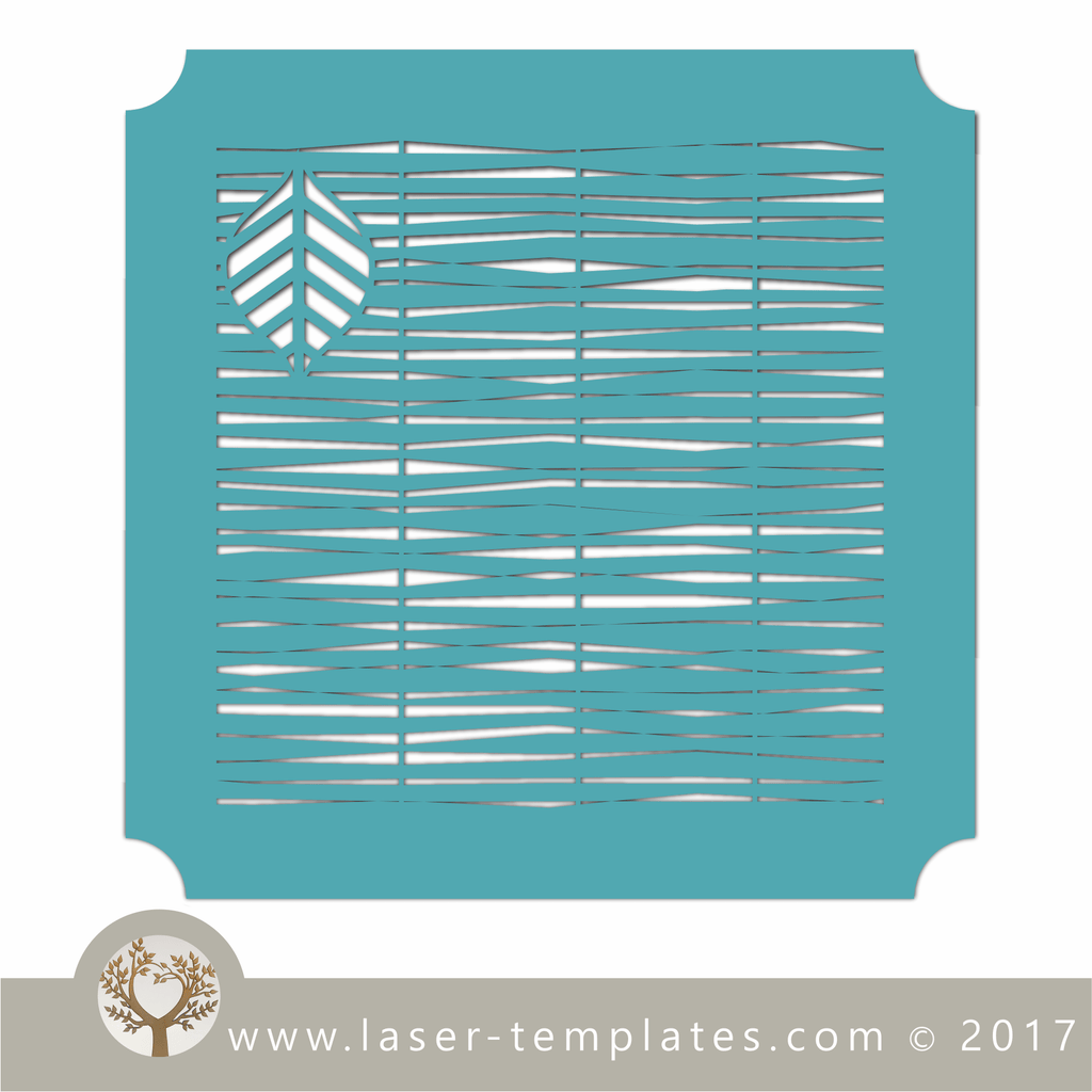 Leaf seamless reeds pattern Stencil. Laser cut template. – Laser Ready ...