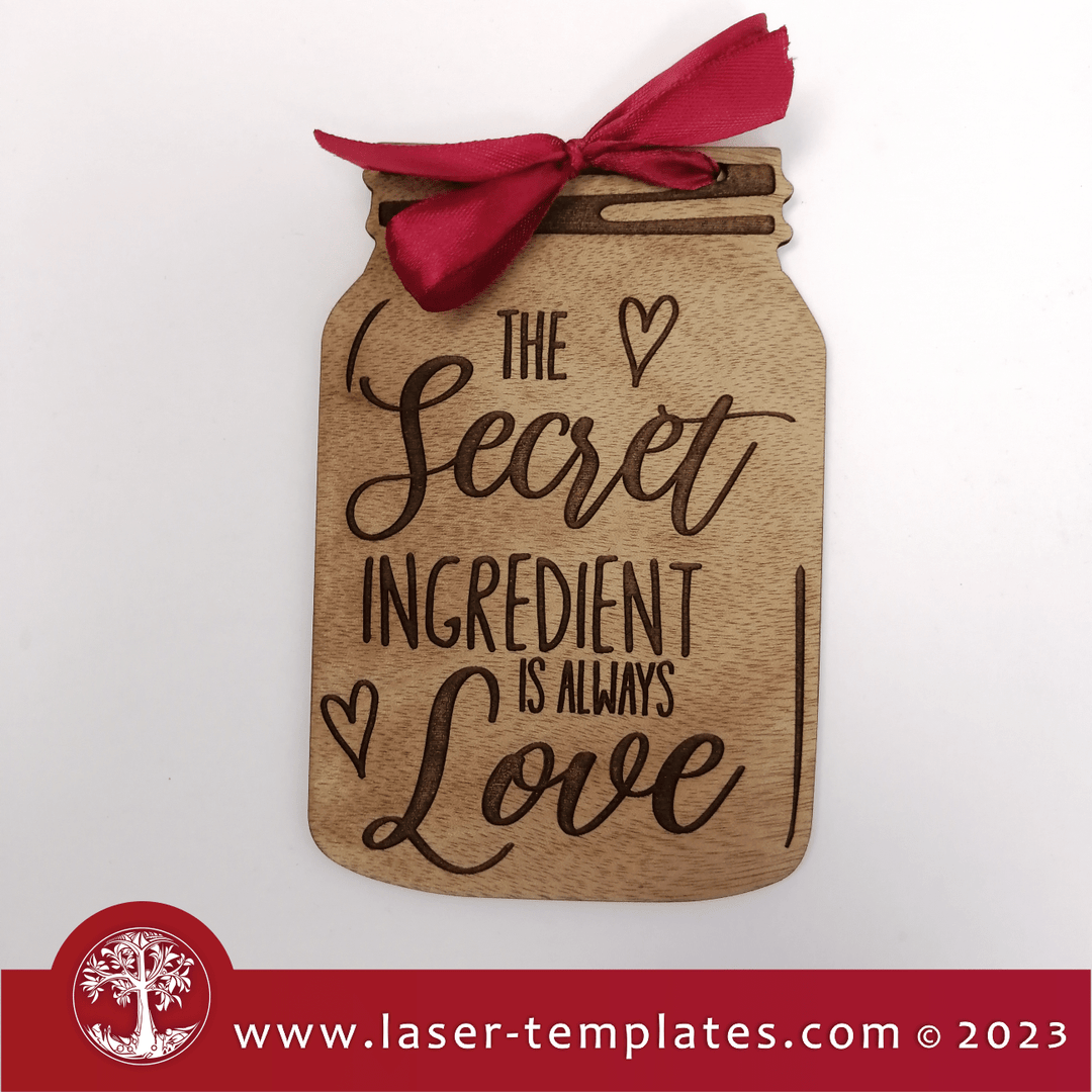 Secret Ingredient Sign – Laser Ready Templates