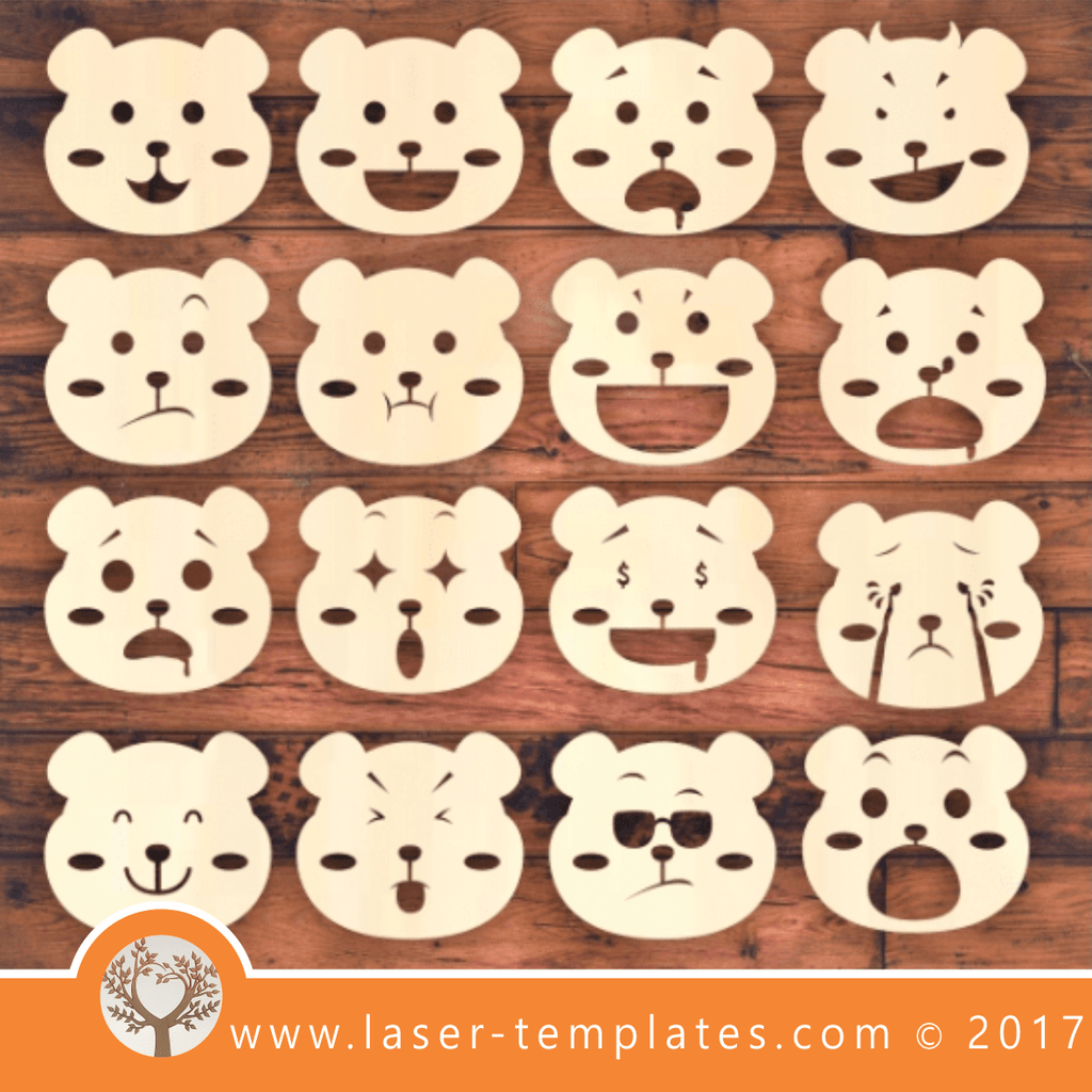 fun animal templates, online laser cut designs download. – Laser Ready ...